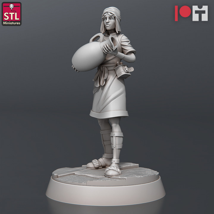 3D Printable Bath House Set by STL Miniatures