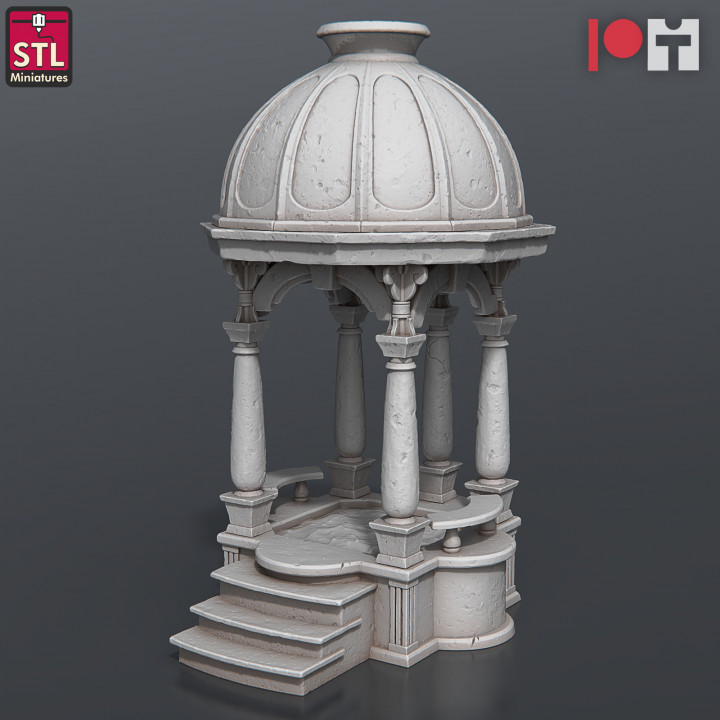 3D Printable Bath House Set by STL Miniatures