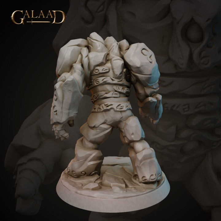 3D Printable Runed Golems Bundle by Galaad Miniatures