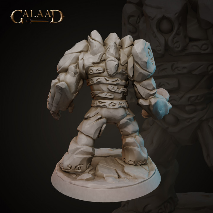 3D Printable Runed Golems Bundle by Galaad Miniatures