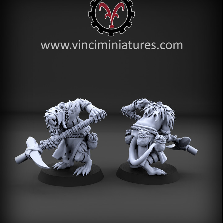 3D Printable TUNNEL RATS SET 1 by vinciminiatures