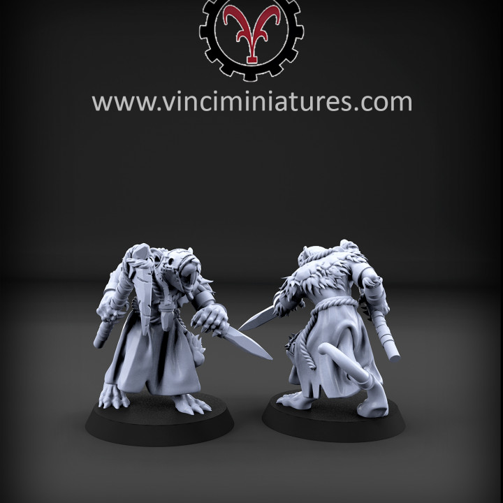 3D Printable TUNNEL RATS SET 1 by vinciminiatures