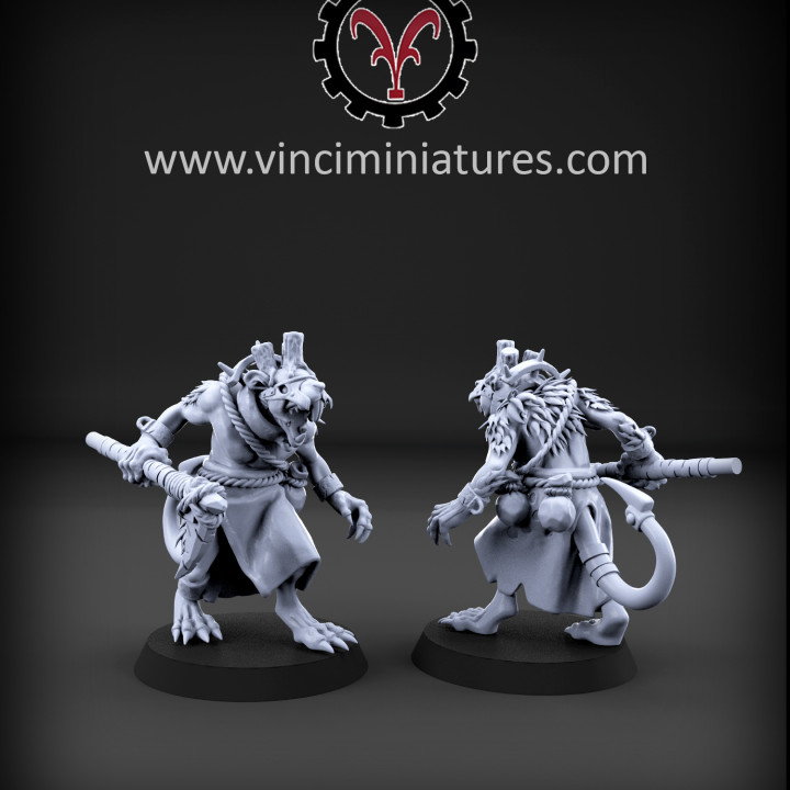 3D Printable TUNNEL RATS SET 1 by vinciminiatures