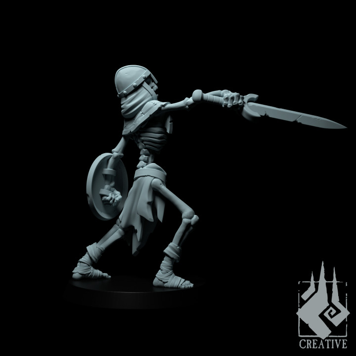 3D Printable Skeleton Fighter_01 by Ember Smith Creative