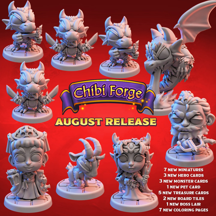 3D Printable Chibi Forge - Release 07 - August 2023 by Titan Forge ...