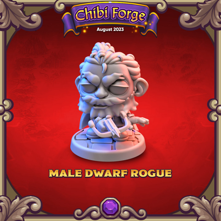 3D Printable Chibi Forge - Release 07 - August 2023 by Titan Forge Miniatures