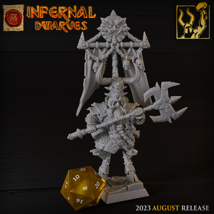 3D Printable Titan Forge Miniatures - 2023 - August - Infernal Dwarves ...
