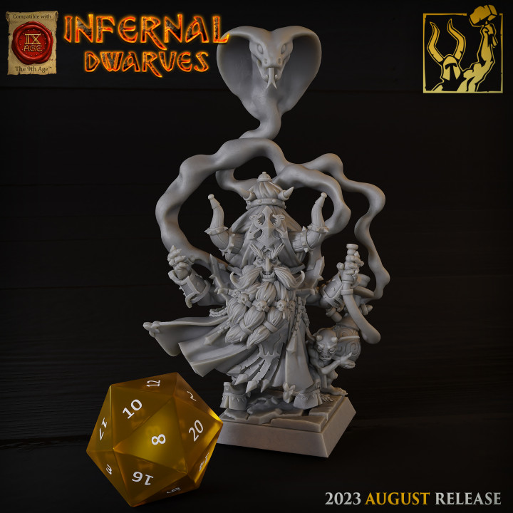 3D Printable Titan Forge Miniatures - 2023 - August - Infernal Dwarves ...