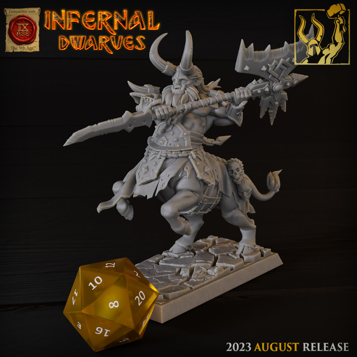 3D Printable Titan Forge Miniatures - 2023 - August - Infernal Dwarves ...