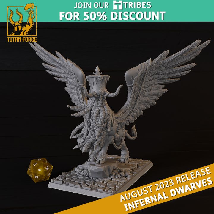 3D Printable Titan Forge Miniatures - 2023 - August - Infernal Dwarves ...