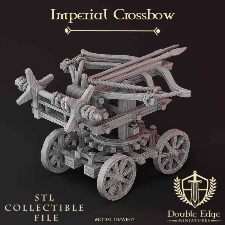 3D Printable Imperial Crossbow WE_17 by Double Edge Miniatures