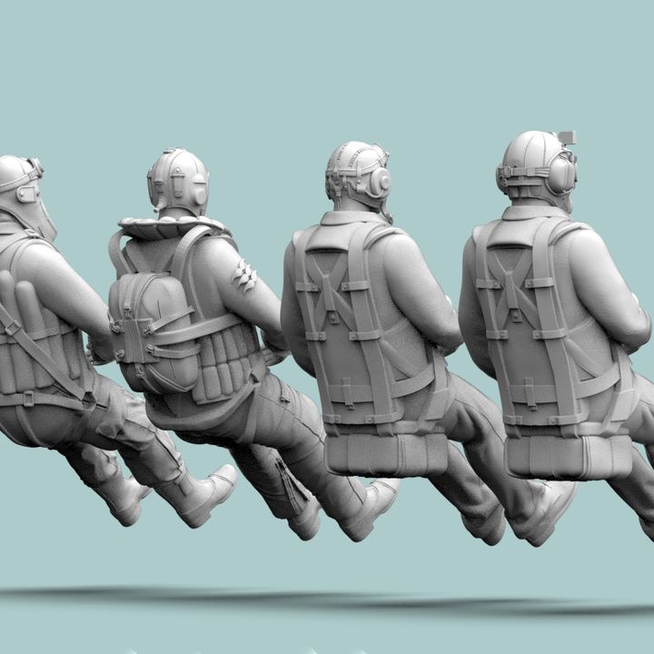 3D Printable pilots ww2 by Dmitry Tishchenkov