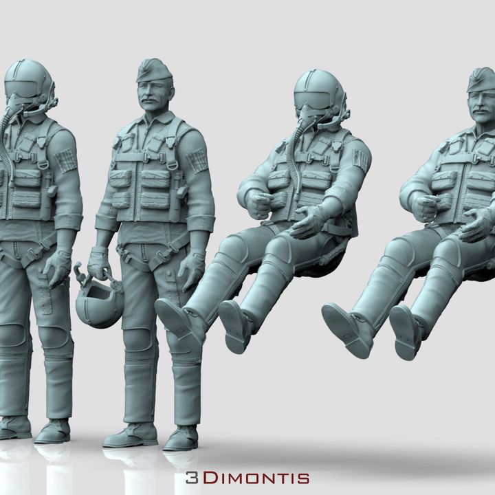 3D Printable Robin Olds general officer in the United States Air Force ...