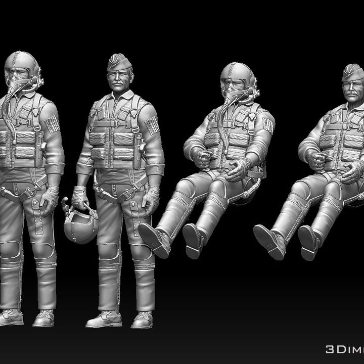 3D Printable Robin Olds general officer in the United States Air Force ...