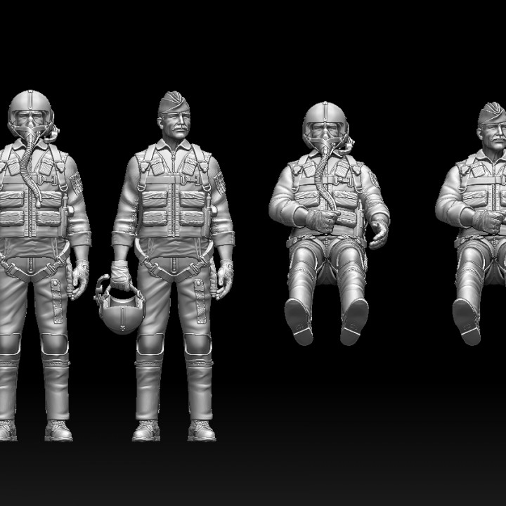 3D Printable Robin Olds general officer in the United States Air Force ...