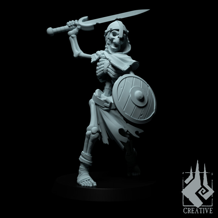 3D Printable Skeleton Fighter 04 by Ember Smith Creative