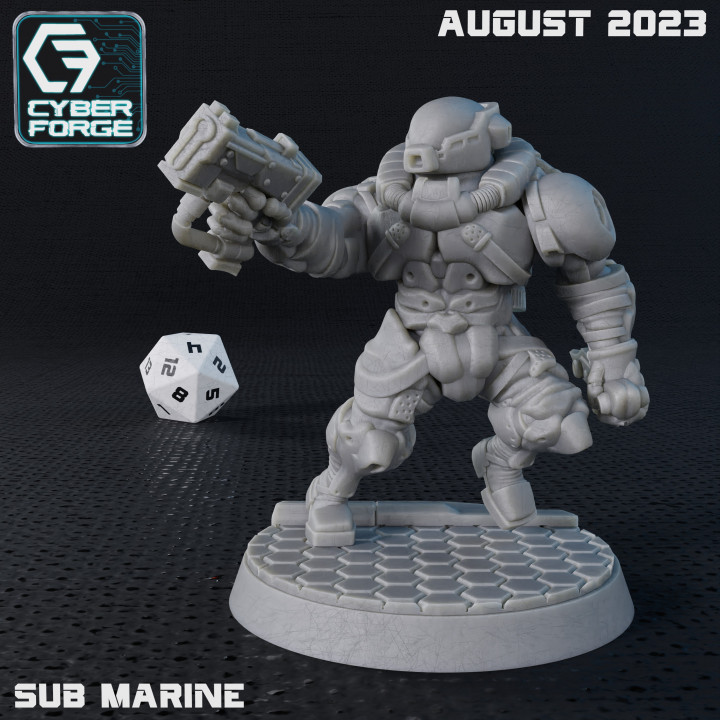 3D Printable Cyber Forge - August 2023 UNDER THE SEA by Titan Forge ...