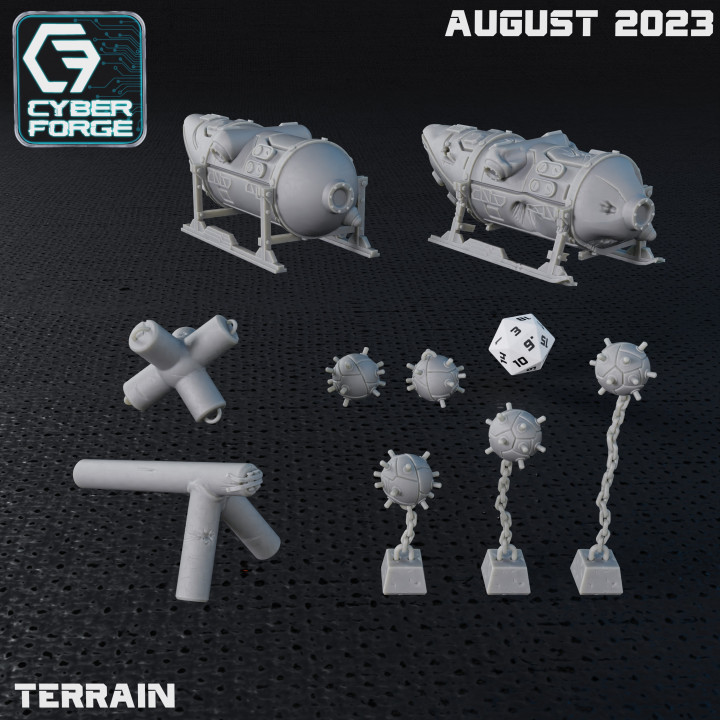 3D Printable Cyber Forge - August 2023 UNDER THE SEA by Titan Forge ...