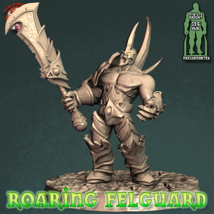 3D Printable Burning Legion II - 32mm scale pre-supported squad by ...