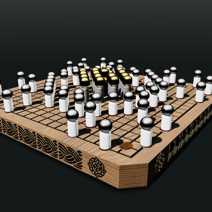 3D Printable Alea Evangelii Board Game by Lazy Bear
