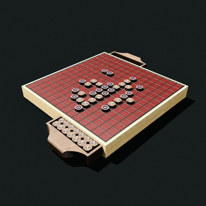3D Printable 5 in a Row Board Game by Lazy Bear