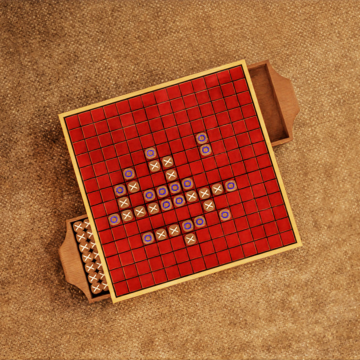 3D Printable 5 in a Row Board Game by Lazy Bear