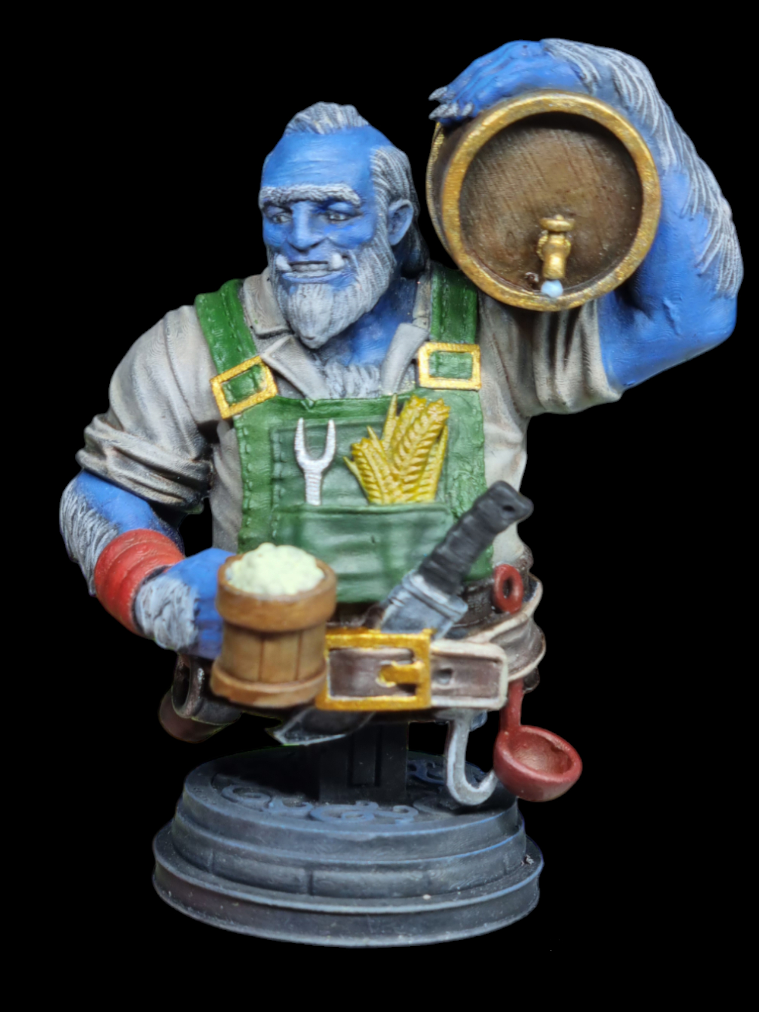 3D Printable Bust - Half-Yeti Inkeeper by Flesh of Gods