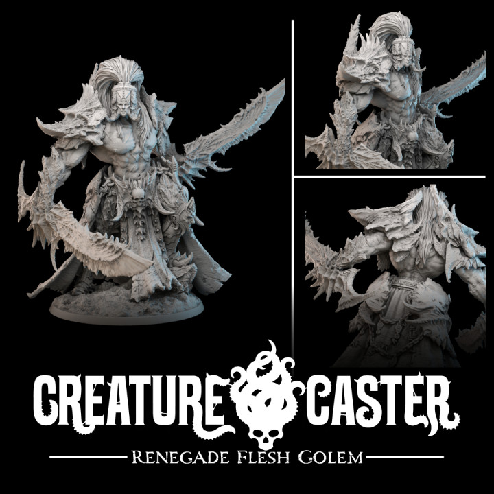 3D Printable Renegade Flesh Golem by Creature Caster