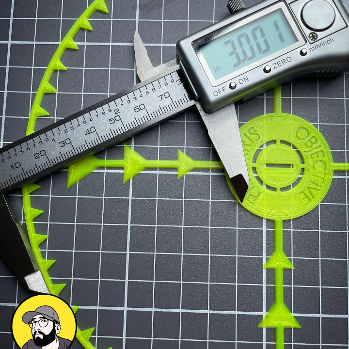 3D Printable Objective Markers - 1-6 - Warhammer 40k by Dadman_Miniatures