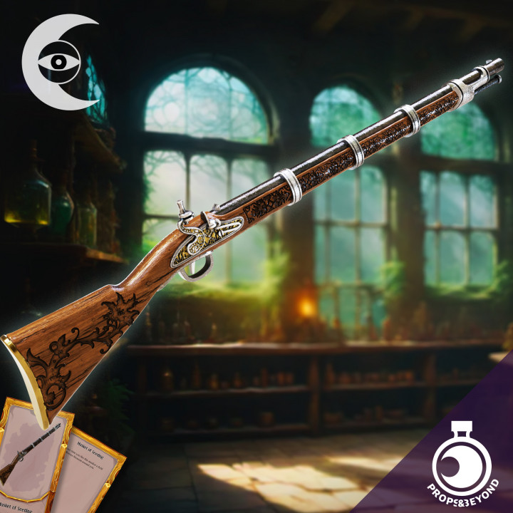 3D Printable Musket - Full Size by Props&Beyond