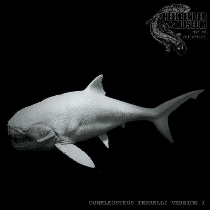 3D Printable Dunkleosteus terrelli, Version 1- Large and Mini Scale by ...