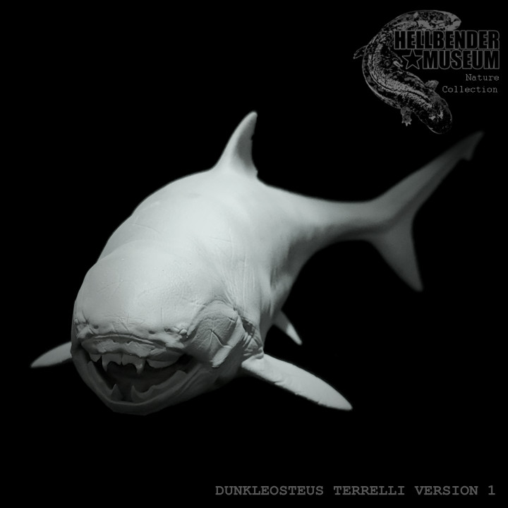 3D Printable Dunkleosteus terrelli, Version 1- Large and Mini Scale by ...