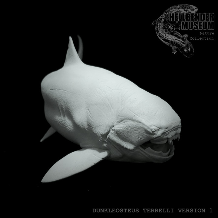 3D Printable Dunkleosteus terrelli, Version 1- Large and Mini Scale by ...