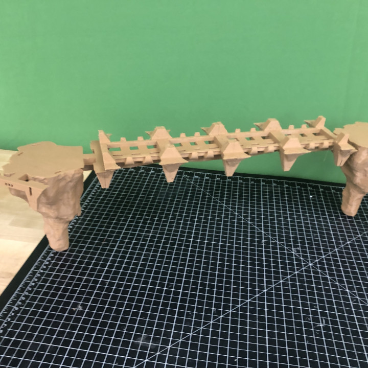 3D Printable Fortified Stalactite & Bridge Compound by GameScape3D
