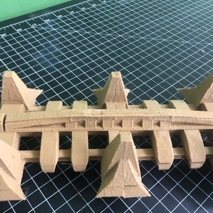 3D Printable Fortified Stalactite & Bridge Compound by GameScape3D