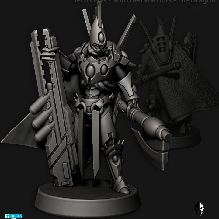 3D Printable Tech Elves - Heavy Fire Support by Edge Miniatures