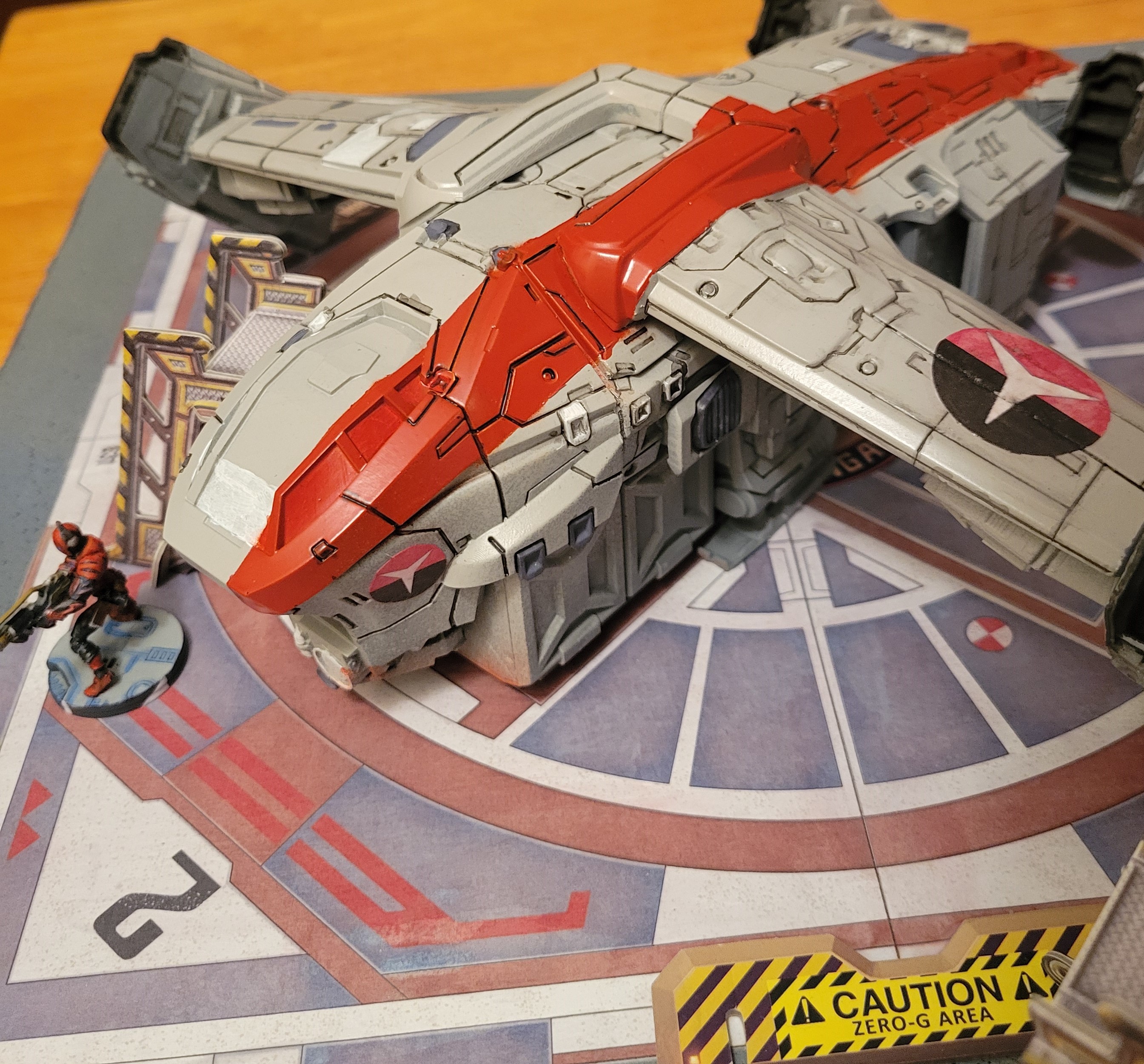 3D Printable Cyberpunk - NeoGlide V-4 - Shock Team flyer / VTOL by UNIT9