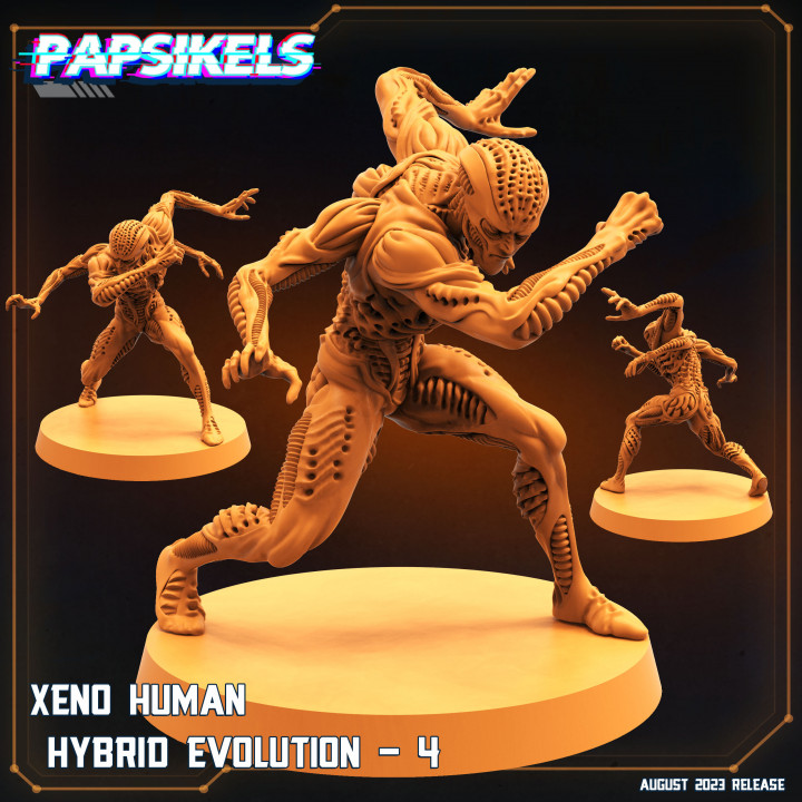 3D Printable AUGUST 2023 RELEASE - XENOWARS GENESIS by PAPSIKELS MINIATURES