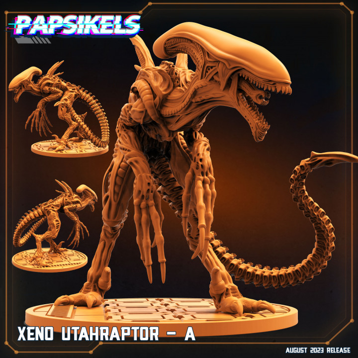 3D Printable AUGUST 2023 RELEASE - XENOWARS GENESIS by PAPSIKELS MINIATURES