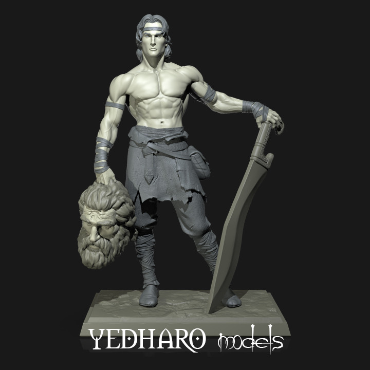 3D Printable David V2 Scale 30mm by Yedharo Models SL