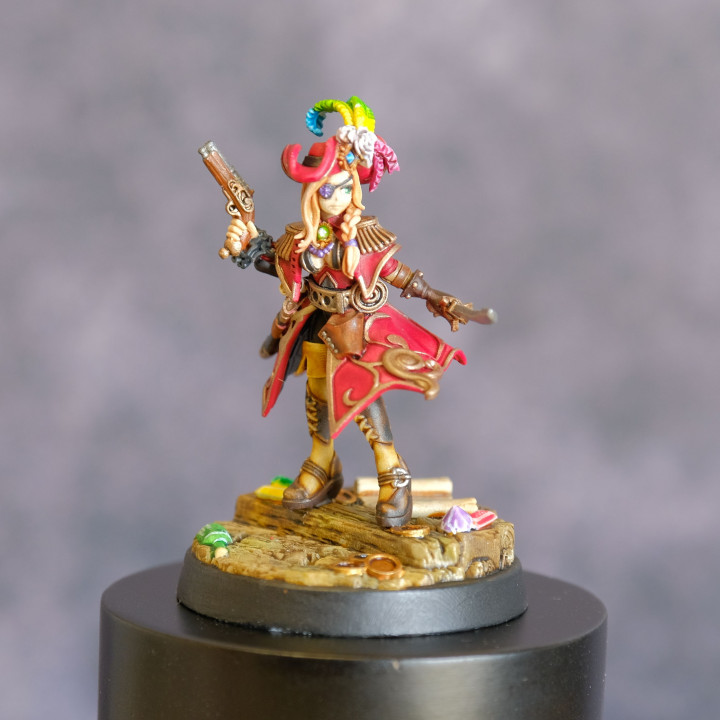 3D Printable Lady Corsair "Abigail" by Amida