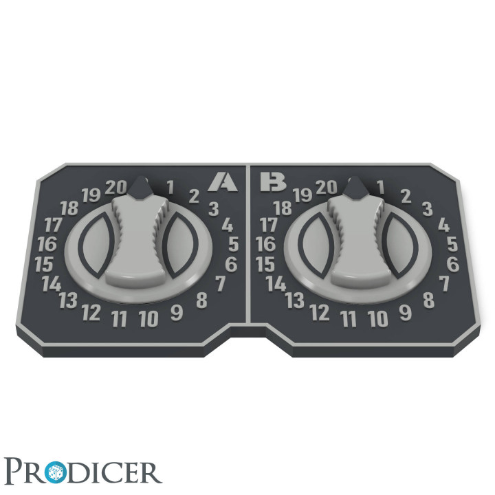 3D Printable 2x20 Pro Counter - Point counter for 2 Players by PRODICER ...