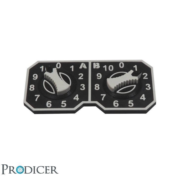 3D Printable 2x10 Pro Counter - point counter for 2 Players by PRODICER ...