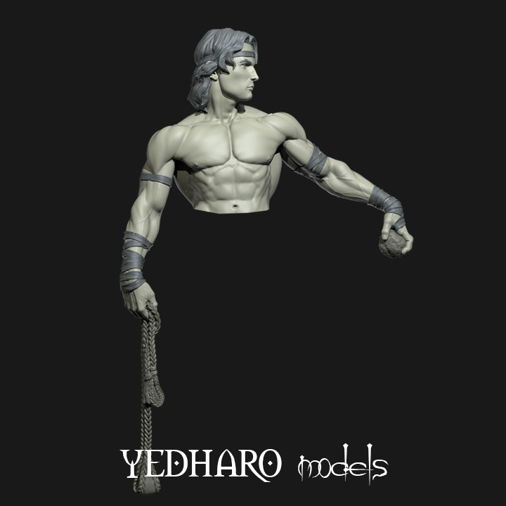 3D Printable David Bust by Yedharo Models SL