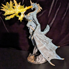 3D Printable Legendary Chromatic Blue Dragon by Rescale Miniatures