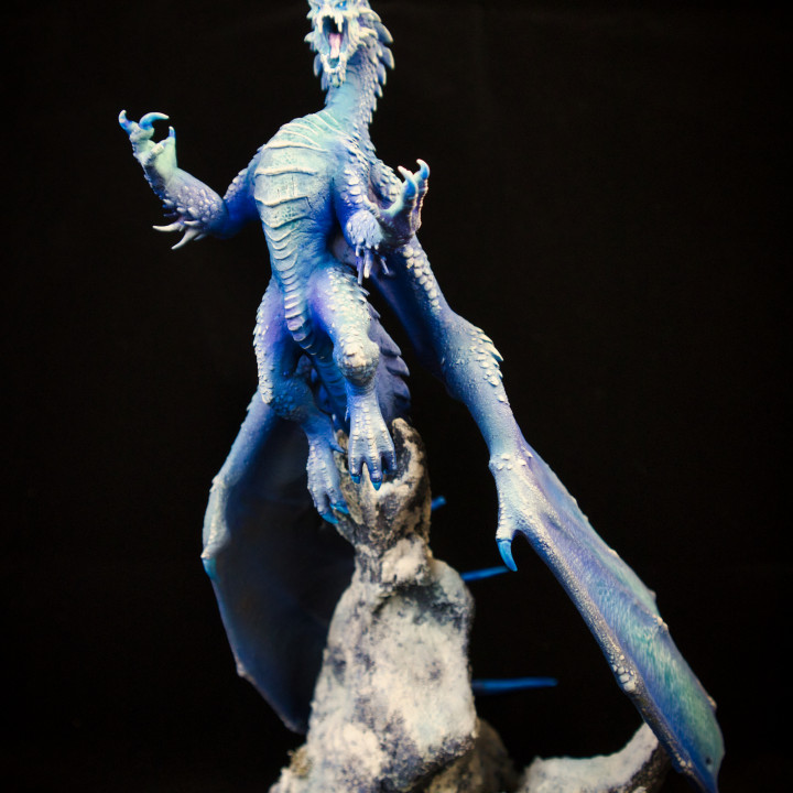 3D Print of Legendary Chromatic Blue Dragon by Red Sky Miniatures