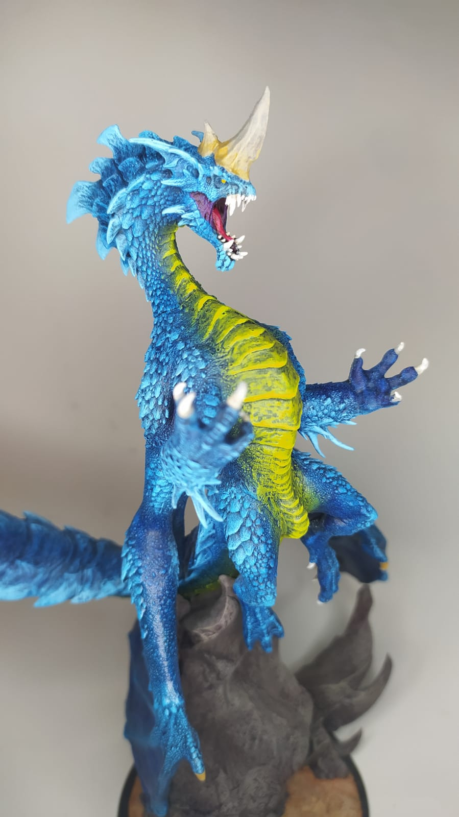 3D Printable Legendary Chromatic Blue Dragon by Rescale Miniatures