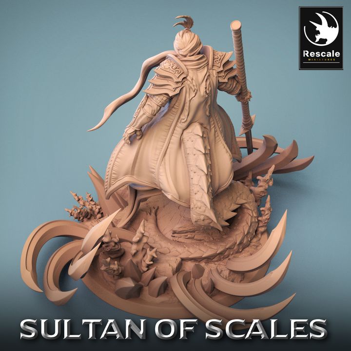 3D Printable Dragonborn Draconic Defender by Rescale Miniatures