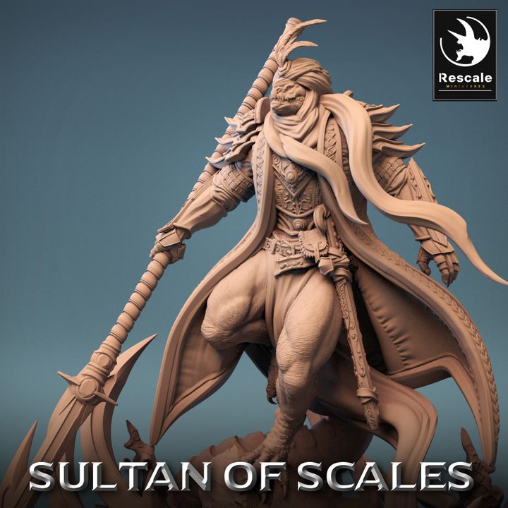 3D Printable Dragonborn Draconic Defender by Rescale Miniatures