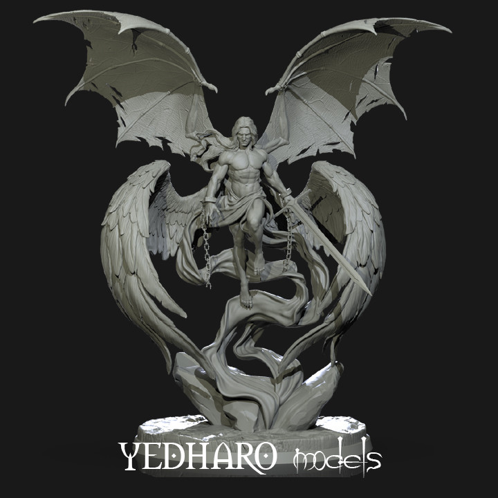 3D Printable Lucifer Reborn Scale 30mm by Yedharo Models SL